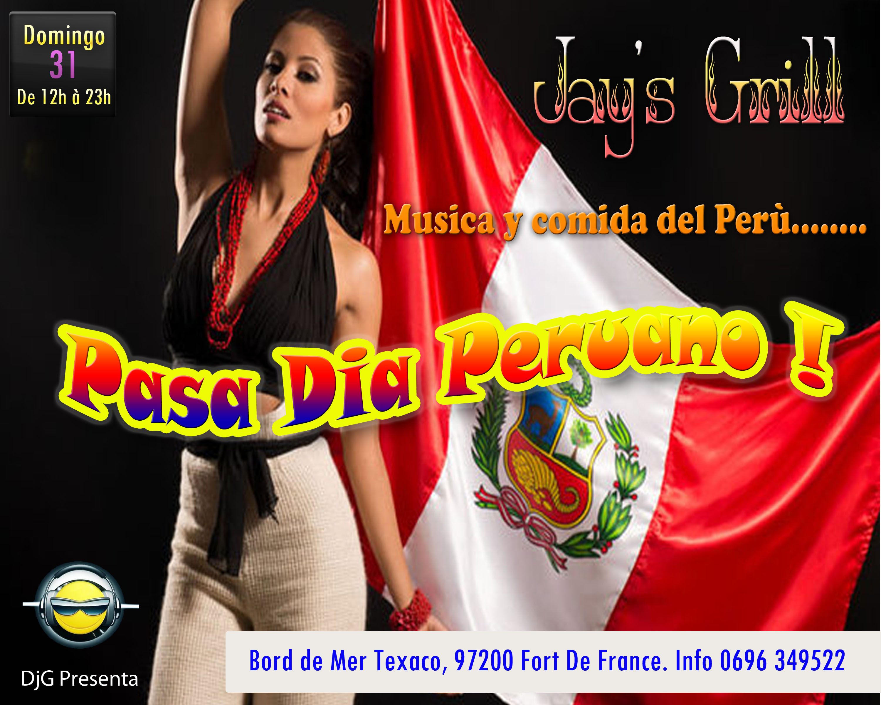 PASA DIA PERUANO EN JAY'S GRILL FORT DE FRANCE - www.karibemedias.com